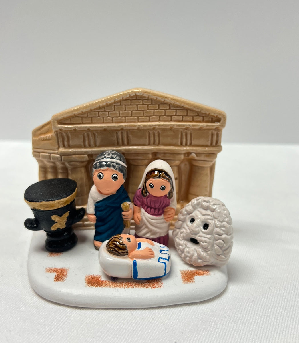 Mini Ancient Greece Nativity Scene – Casita del Pueblo